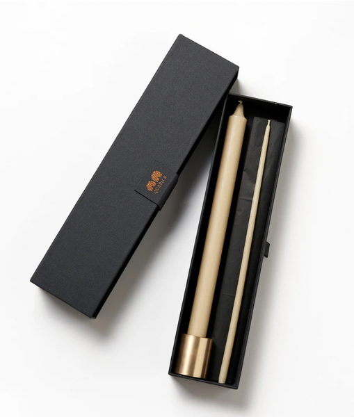 Black Label - Trinity Candle Holder Brass – Merriville Home